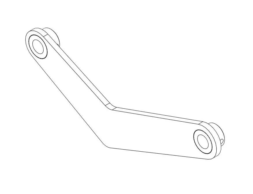 JD 640 SL Loader Linkage Rear Weld Mount Left Handed - Replaces Part ...